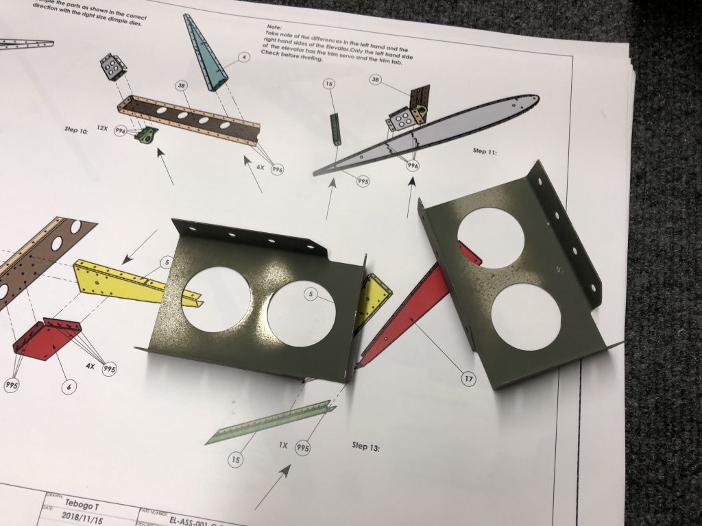 Elevator structure - Sarah's Sling TSi Build Log