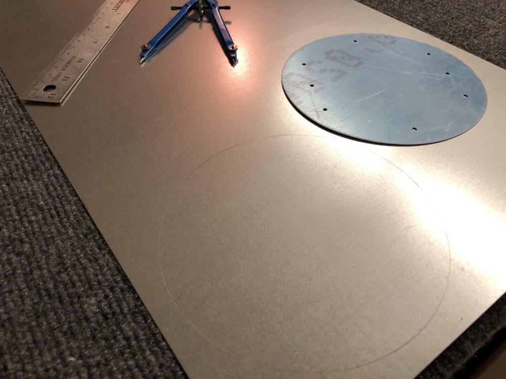 Cutting a round inspection access panel hole - Philip's Sling TSi Build Log